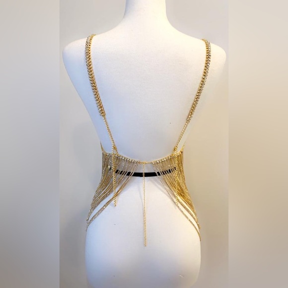 LuxFashionGalleria | Accessories | Sexy Costume Rhinestone Tassel Body ...